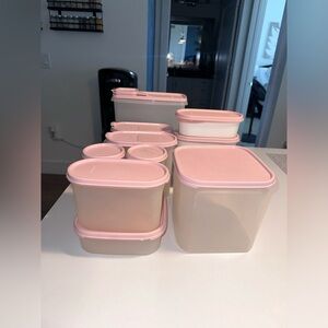 Tupperware | Kitchen | 22 Piece Rose Pink Vintage Tupperware | Poshmark